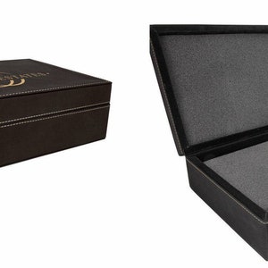 Engraved Leather Gift Box - Personalized Wedding Gift Box ...