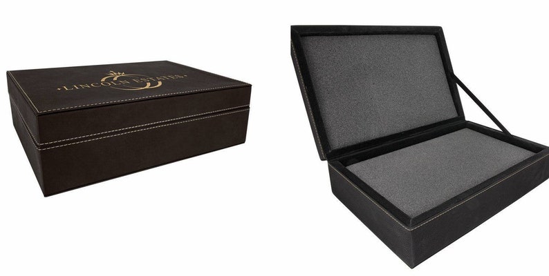 Engraved Leather Gift Box Personalized Wedding Gift Box | Etsy