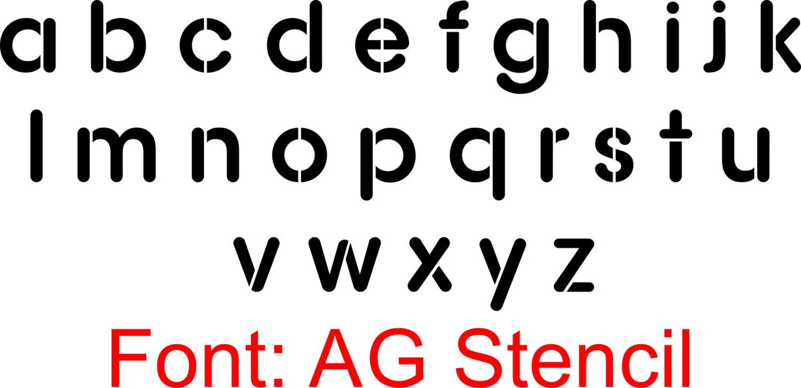 Custom Alphabet Stencil Set 26 piece letter stencil set | Etsy