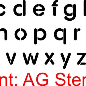 Custom Alphabet Stencil Set, 26 Piece Letter Stencil Set, Commercial ...