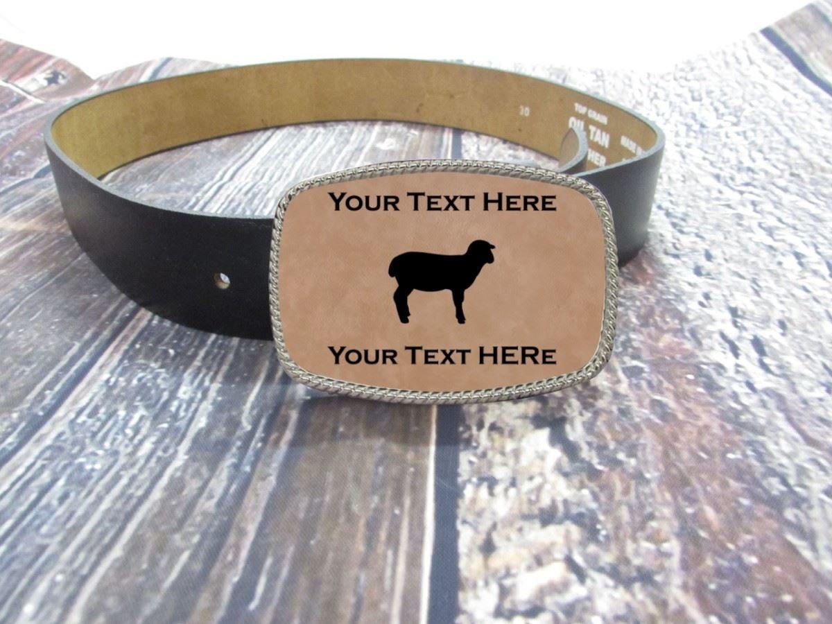 Personalized Sheep Belt Buckle | Custom Belt Buckles | Engraved Belt ...