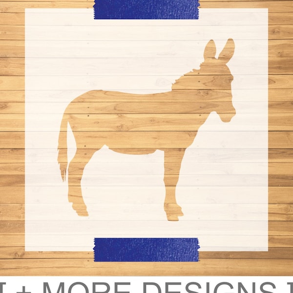 Donkey Stencil - Etsy