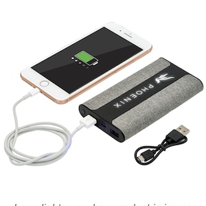 Engraved Tweed Power Bank, Glowing Engraving, UL Certified, 8000mah ...