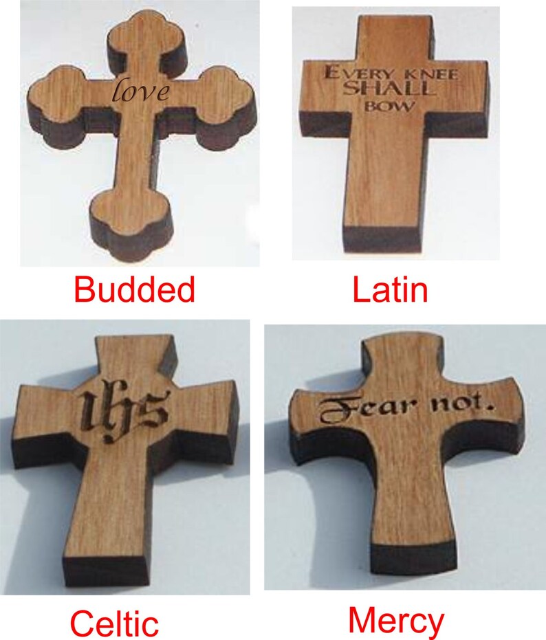 70 of Custom Engraved 1.3 Wood Pocket Crosses Custom - Etsy