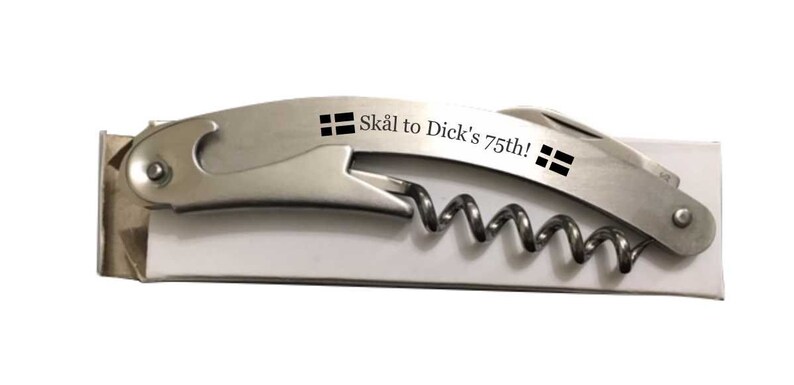 100 Custom Stainless Steel 3-function Wine Key - Engraved Wedding ...
