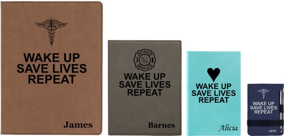 Laser Engraved Notebook Gift for Nurse First Responders | Etsy