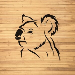 Laser-cut Koala Stencil | Custom Animal Stencil | Cute Stencil - Etsy