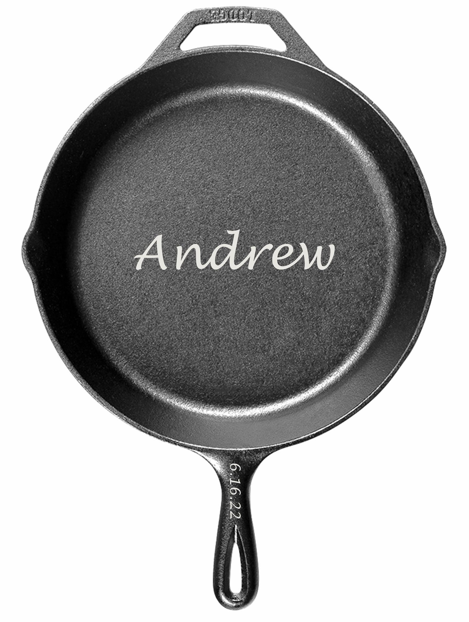 Engraved 10" Cast Iron Skillet - Personalized - Custom Skillet - Cast ...