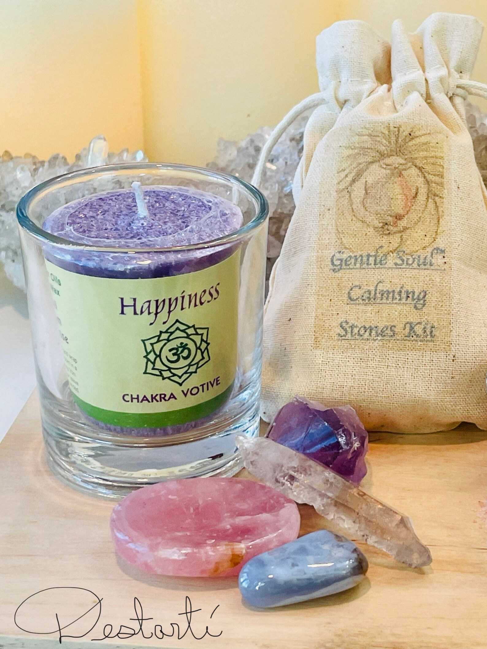 Calming Healing Soothing Comfort Stones Kit-crystal Comfort - Etsy
