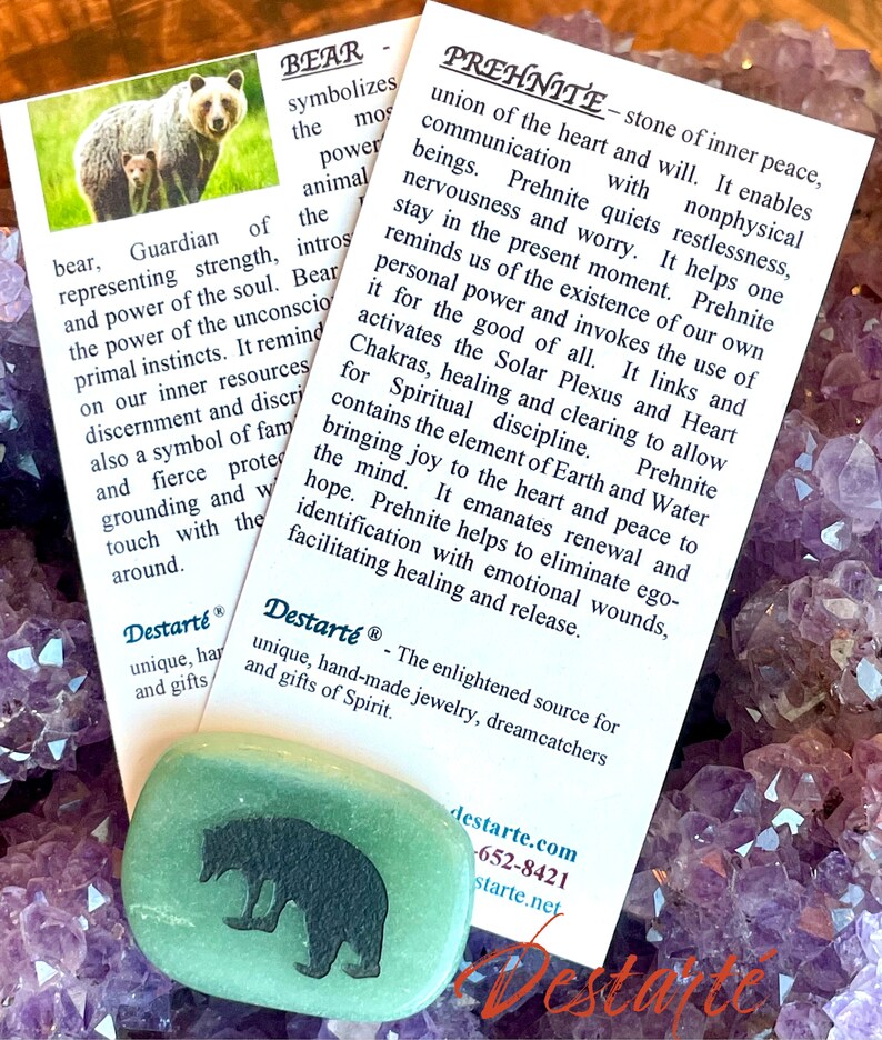 Bear Totem Animal Stones Comfort Stones Worry Stones Power - Etsy