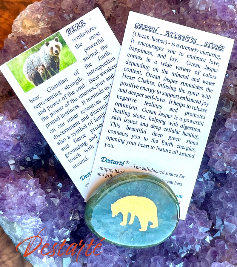 Bear Totem Animal Stones Comfort Stones Worry Stones Power - Etsy