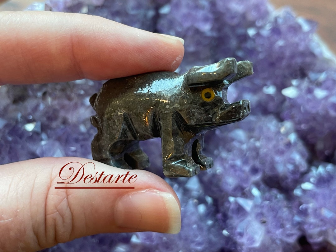 Pig Carved Agate Totem: Power Animal Figurine Stone - Abundance - Etsy