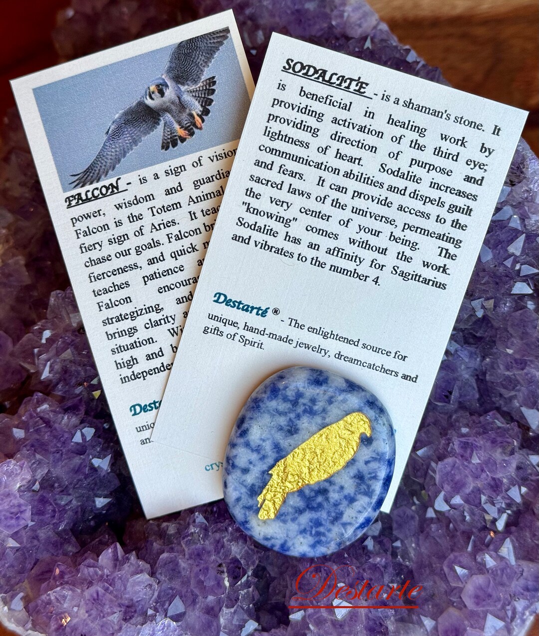 Falcon Totem Stones, Worry Stones, Comfort Stones, Power Animal, Energy ...