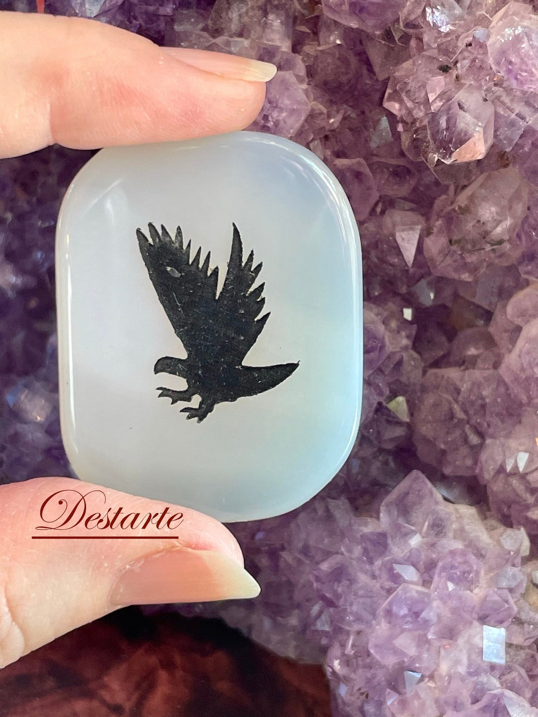 Eagle Totem Stones, Worry Stones, Comfort Stones, Power Animal, Energy ...