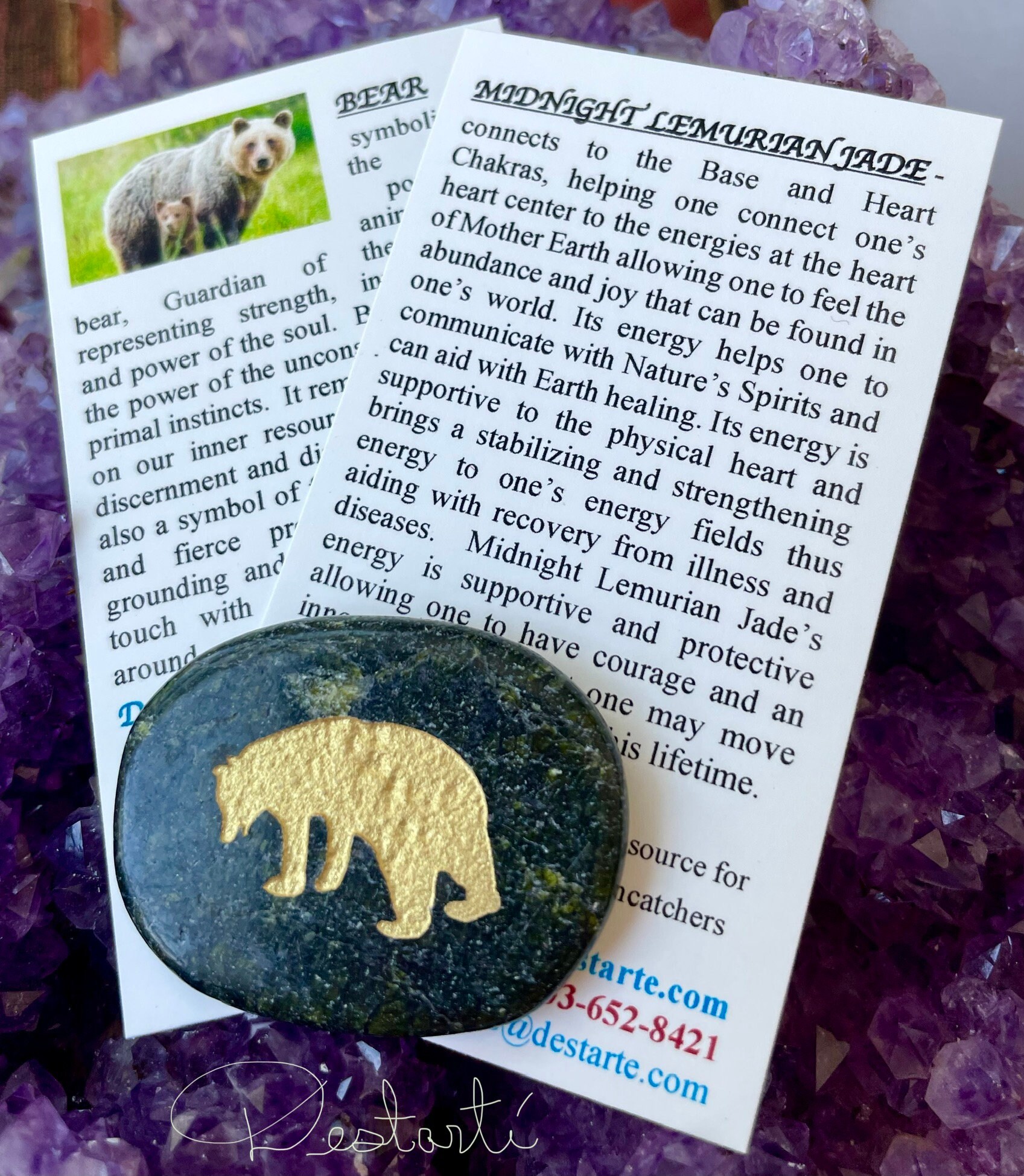 Bear Totem Animal Stones Comfort Stones Worry Stones Power | Etsy