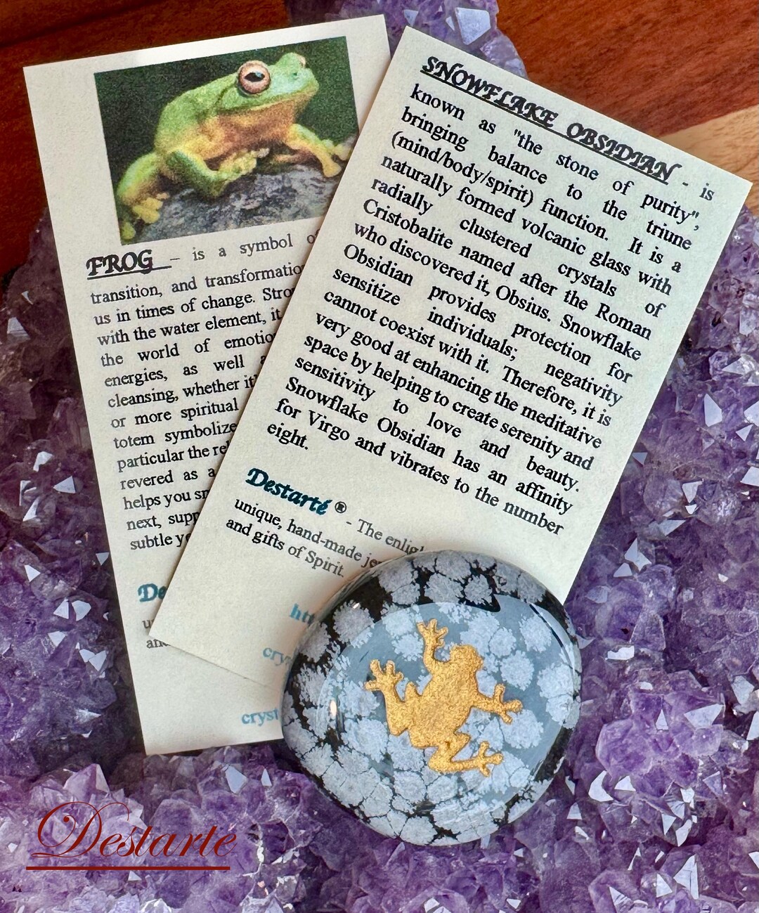 Frog Totem Stone: Engraved Gemstone Worry Stone, Embossed Power Animal ...