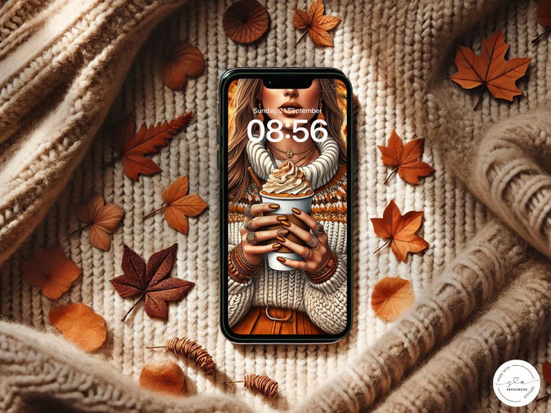 Cozy Autumn Phone Wallpapers | 30 Fall Backgrounds (digital Download ...