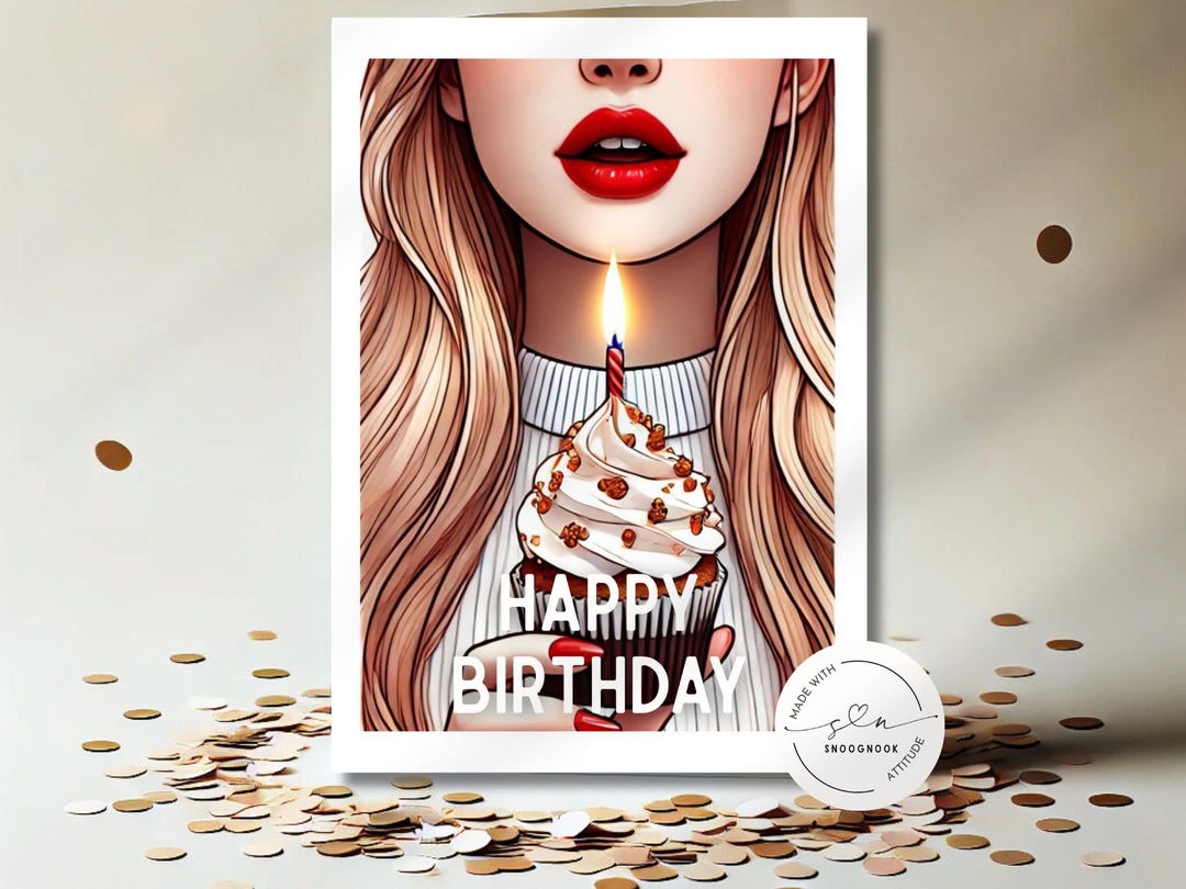 Printable Birthday Card: Cute Happy Birthday Day Card (PDF Download) - Etsy