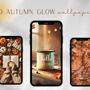 Cozy Autumn Phone Wallpapers | 30 Fall Backgrounds (digital Download ...