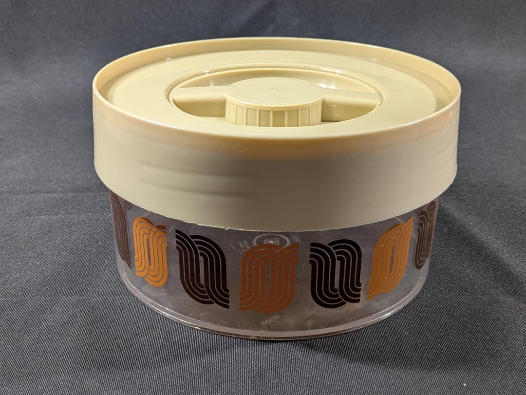 Vintage 70's MCM Made in Australia Plastic Cake Biscuit Container - Etsy