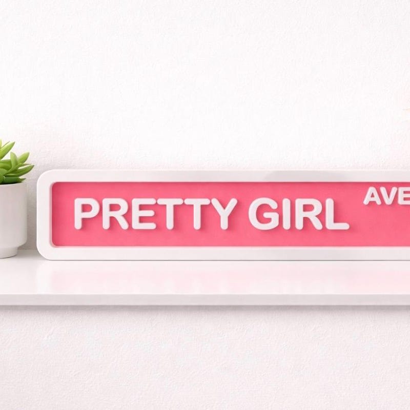 Pretty Girl Ave Sign - Etsy
