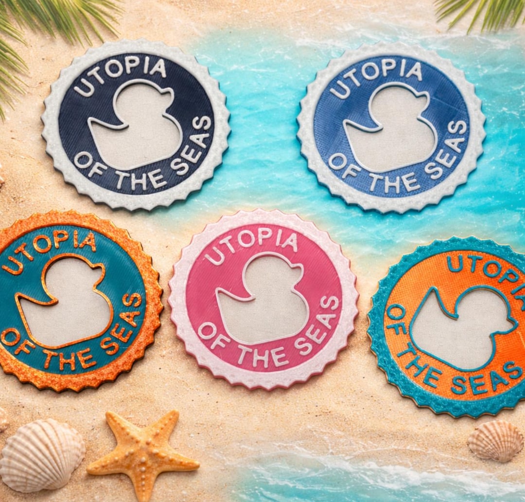 Customizable Cruise Duck Coins – Personalized Ship Name Tokens for ...