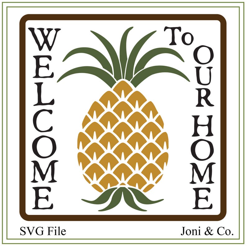 Primitive Welcome SVG File Glass Block Design Vinyl Cutting - Etsy