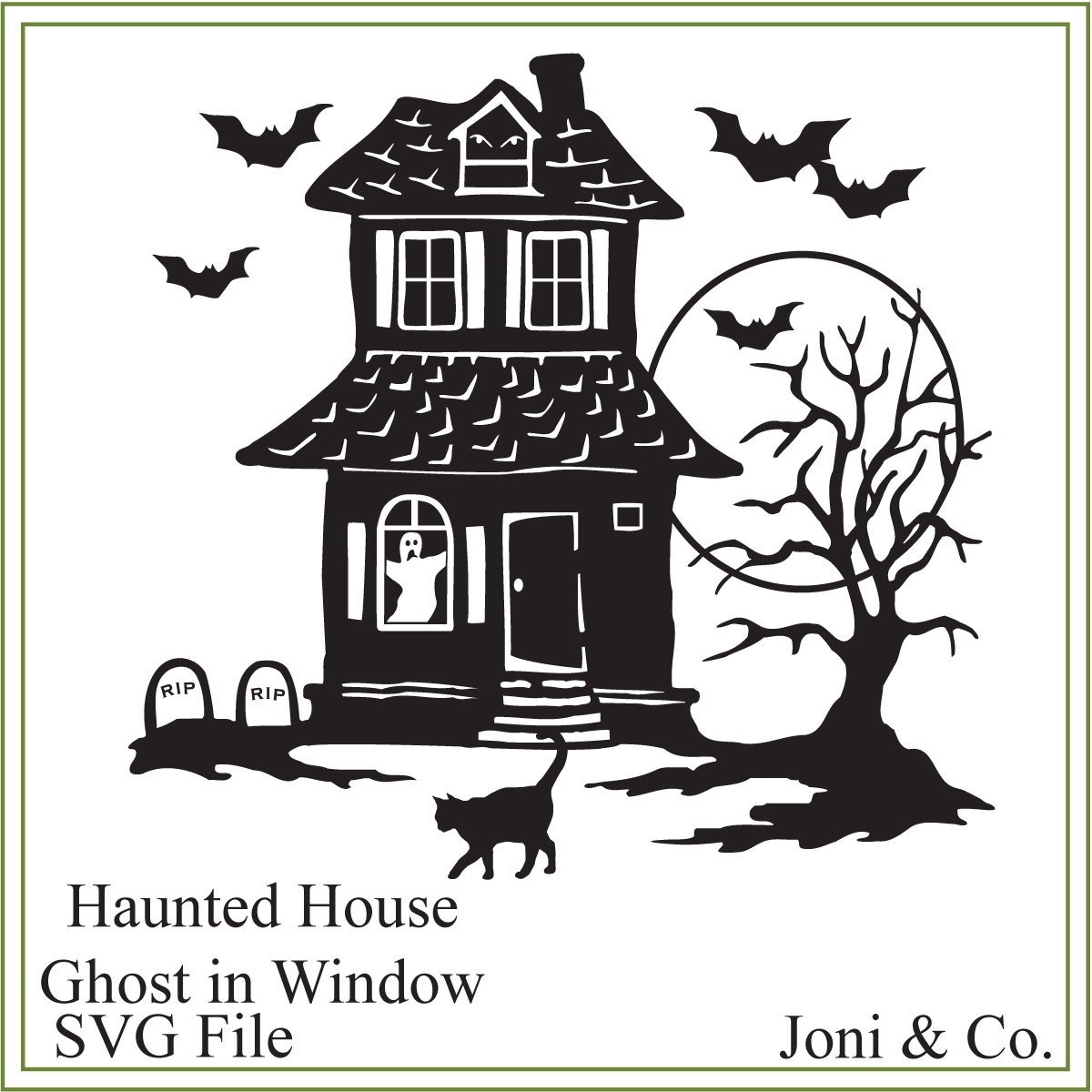Haunted House Window Template