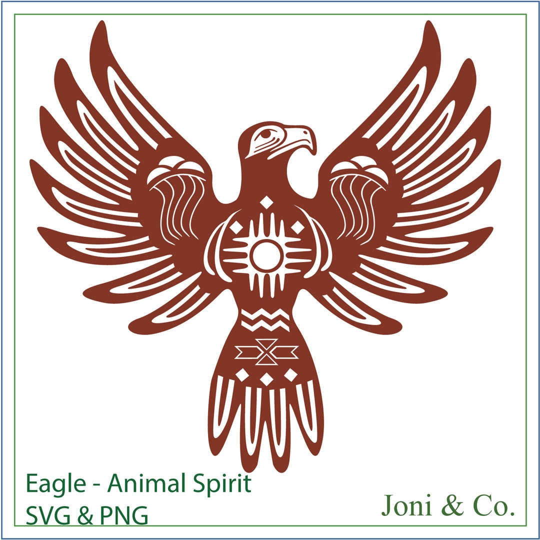 Eagle SVG, American Indian Eagle Spirit Animal, Totem, Southwest ...