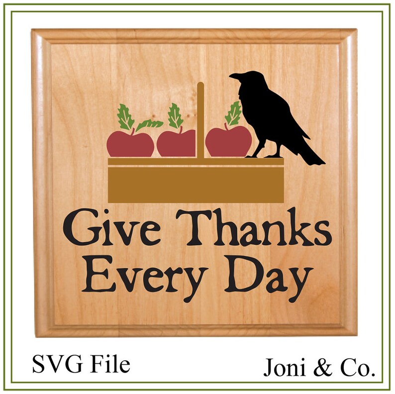 Primitive Crow SVG Thanksgiving Glass Block Design Vinyl - Etsy