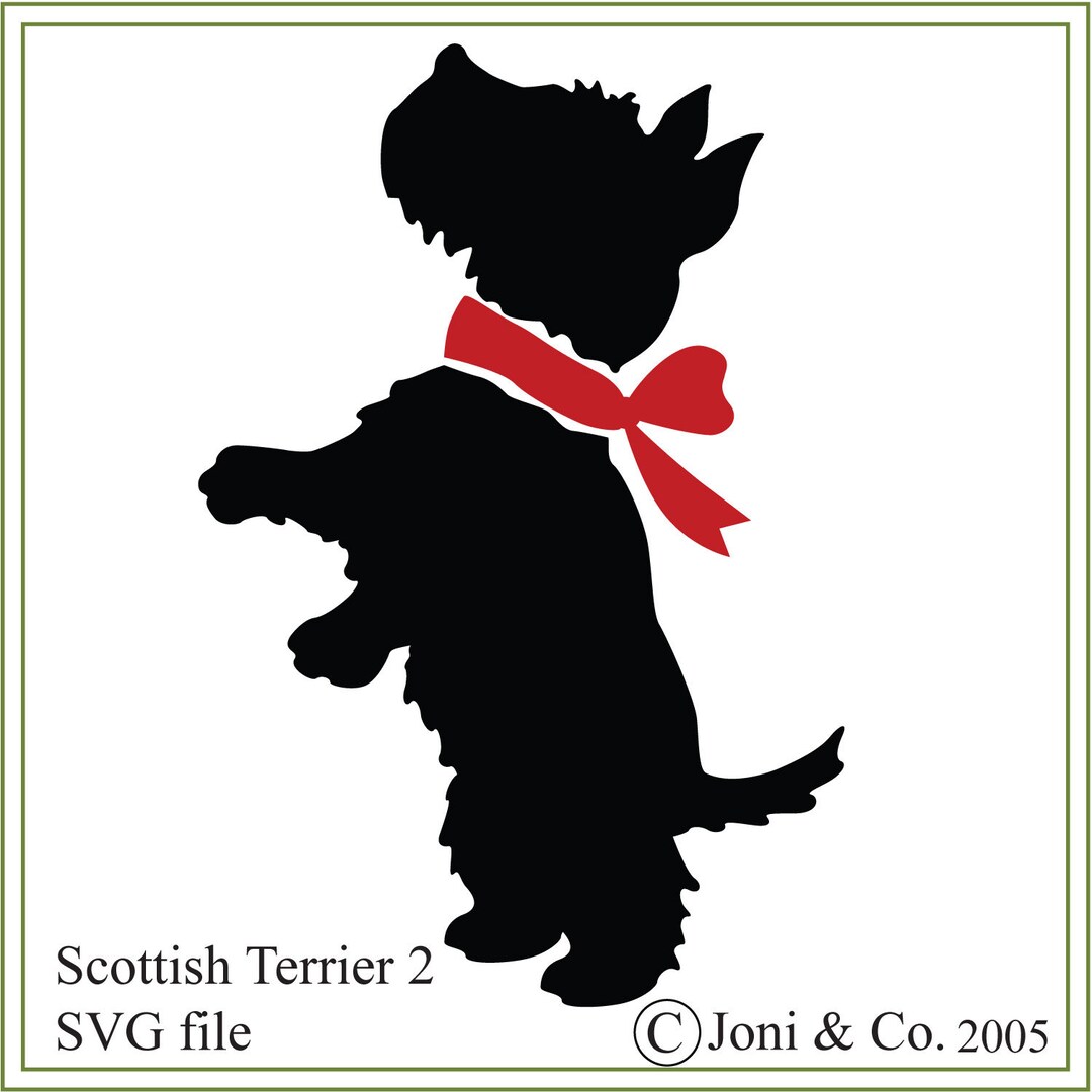 Scottie SVG, Scottie 2 Svg,, Cricut, Silhouette, Scottish Terrier, Dogs ...