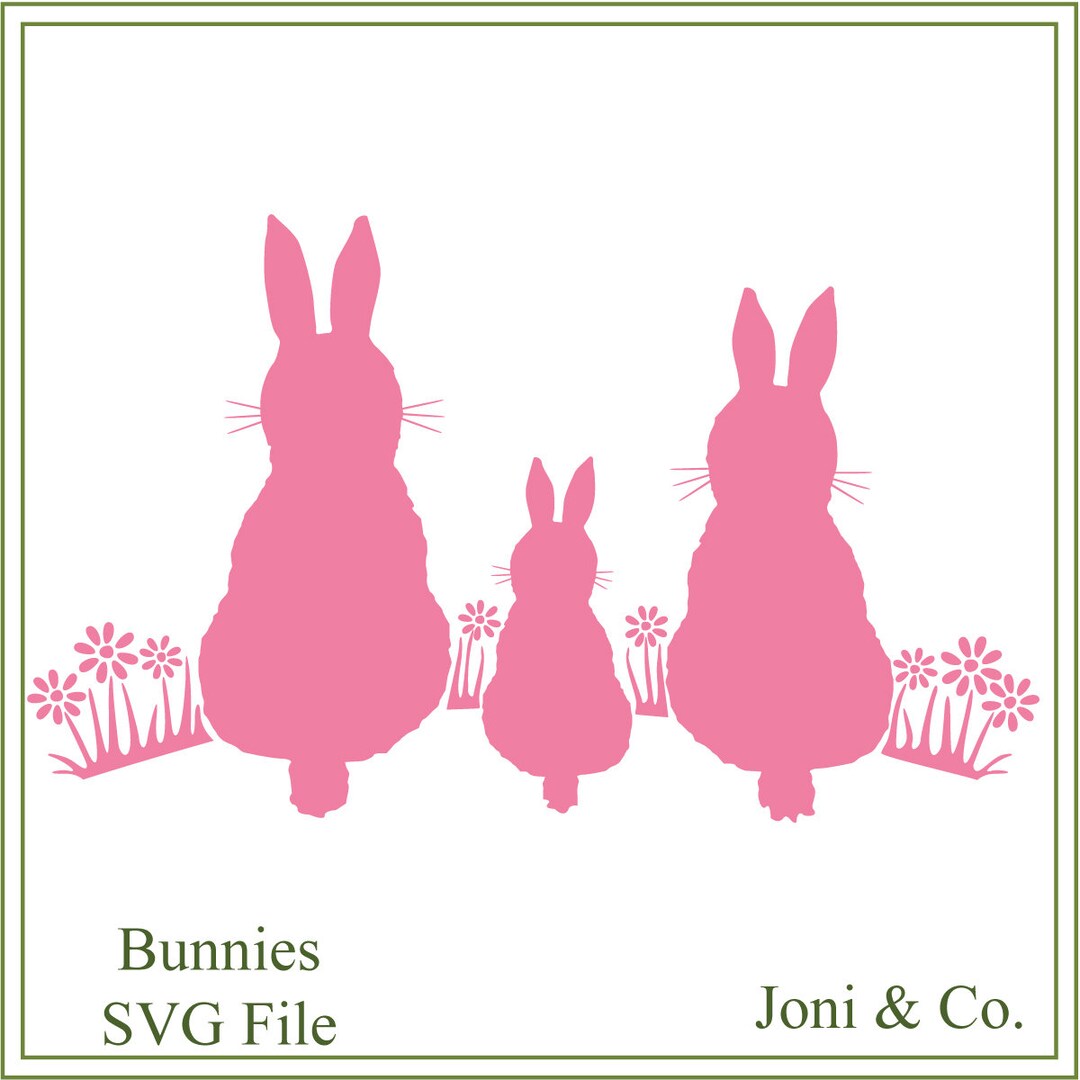 Bunnies Svg, Rabbits Svg, Rabbit, Bunny Baby, Printable, Baby ...