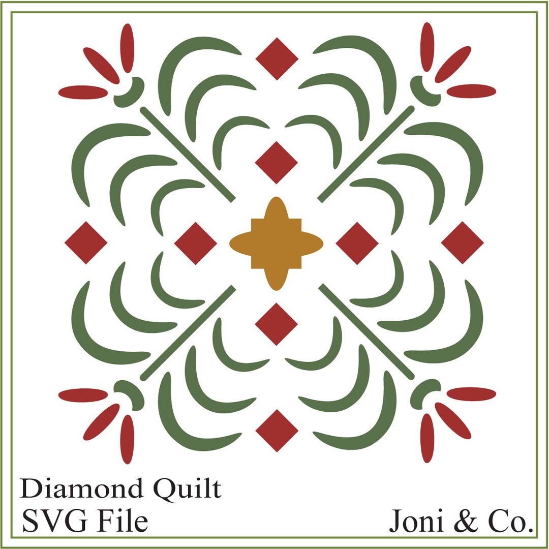 Quilt SVG, Diamond Quilt Svg, Quilting Svg,barn Quilt, Svg, Printable ...