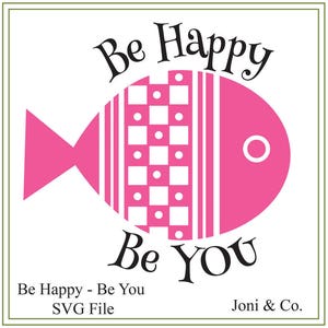 Fish SVG, Happy Fish SVG, Vinyl Cutting, Children Iron on Transfer ...