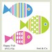 Fish SVG, Happy Fish SVG, Vinyl Cutting, Children Iron on Transfer ...