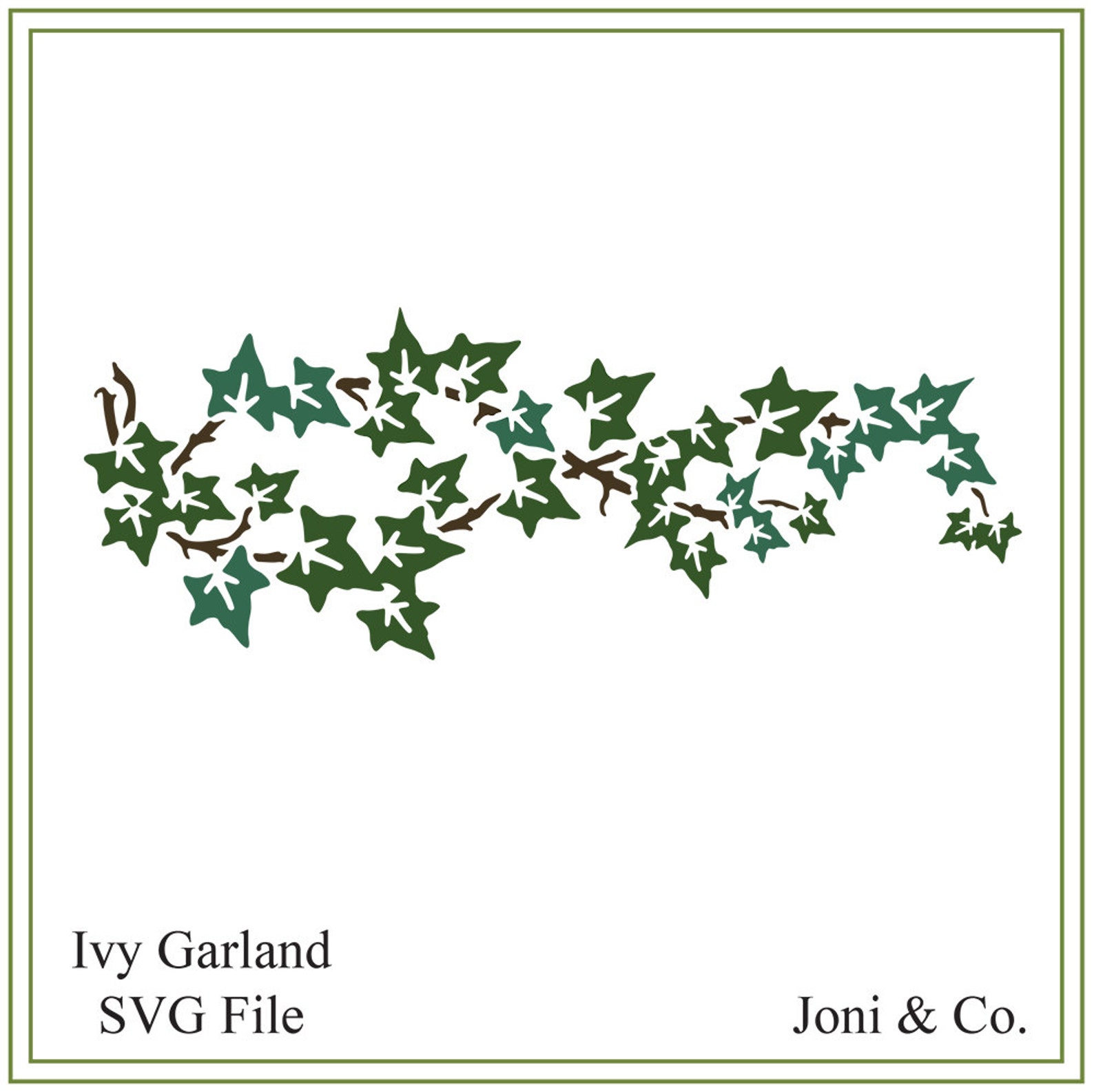 Ivy Svg File Ivy Garland Svg Ivy Svg SVG File Vinyl | Etsy