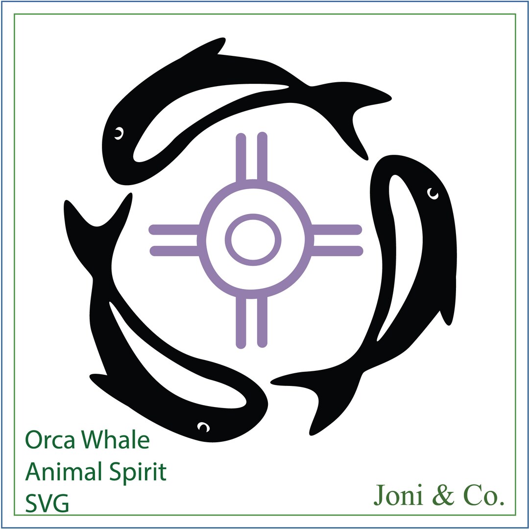 Orca Whale SVG, American Indian Whale Spirit Animal, Totem, Southwest ...