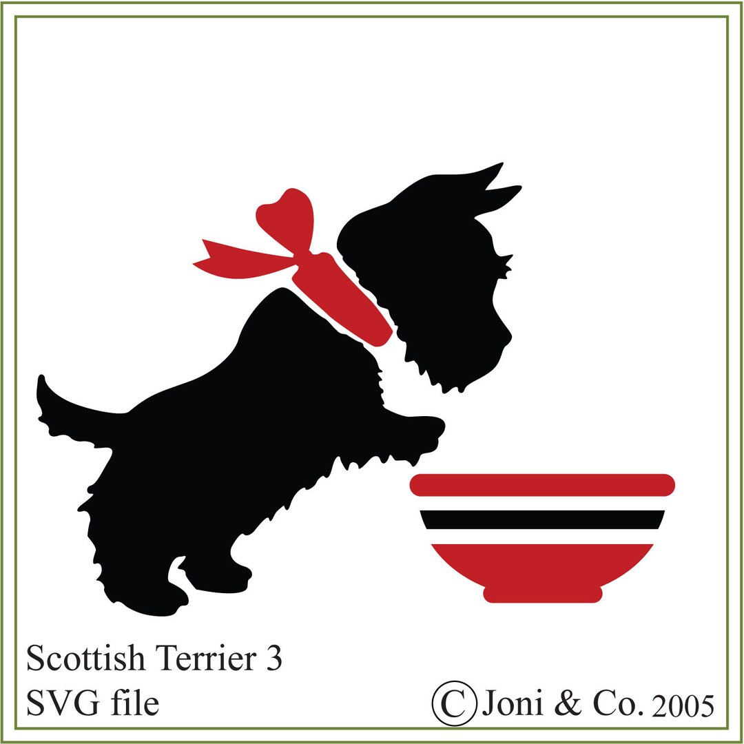 Scottie SVG, Scottie 3 Svg,, Cricut, Silhouette, Scottish Terrier, Dogs ...