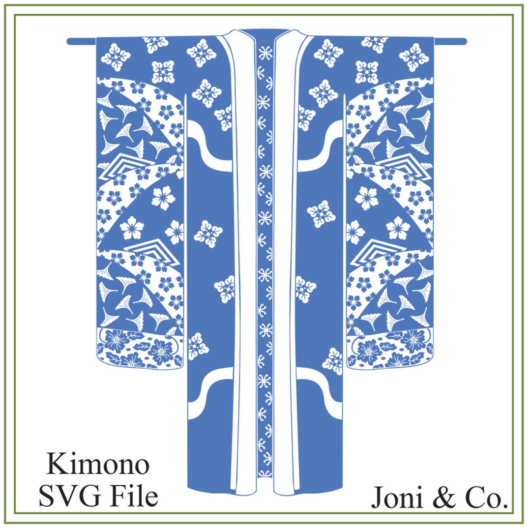 Kimono Svg, Asian Svg, Kimono Illustration, Japanese Kimono, Japan Svg ...
