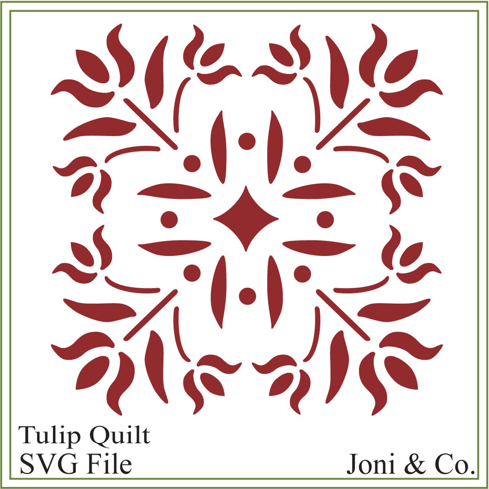 Quilt SVG Tulip Quilt Svg Quilting Svg Iron on Transfer - Etsy