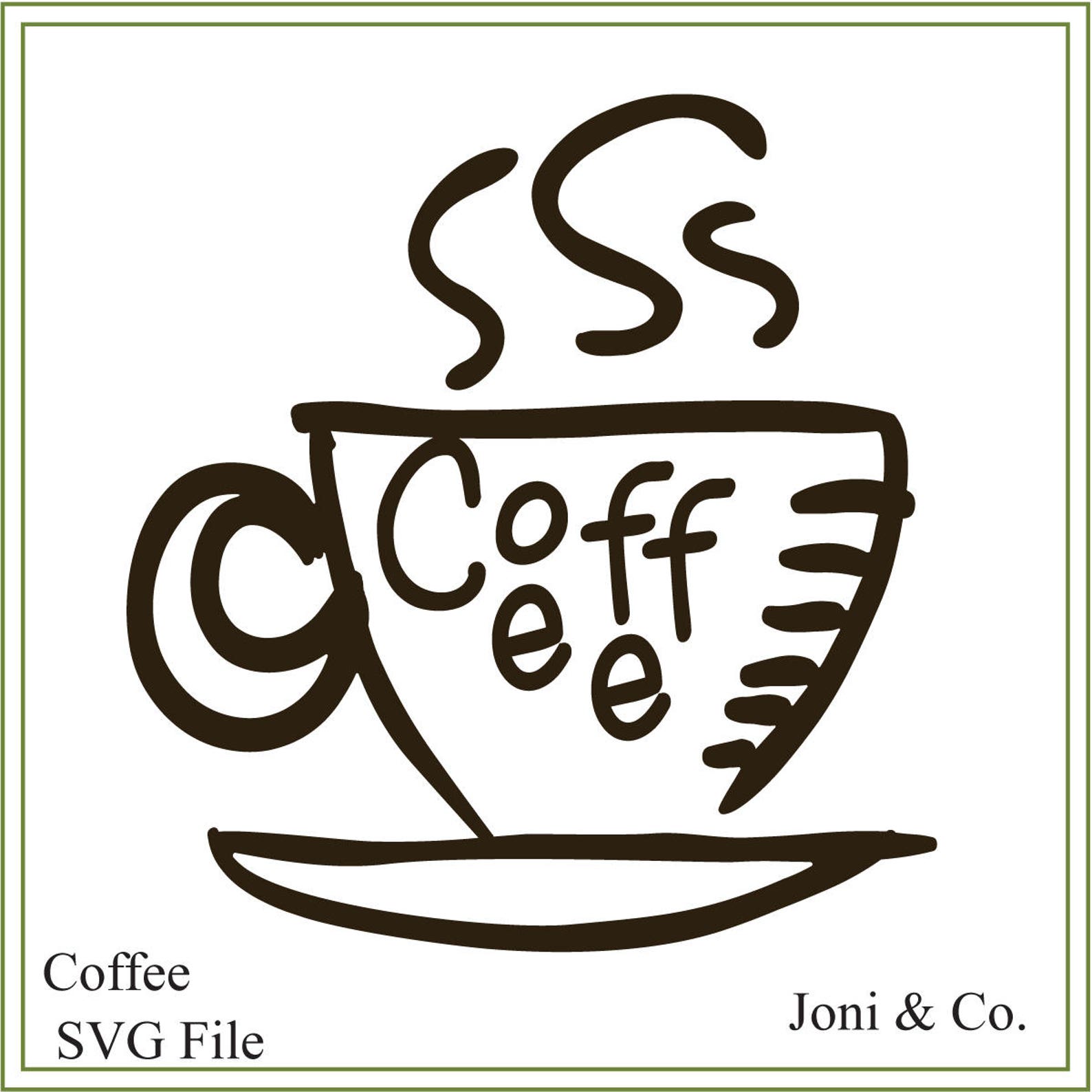 Coffee SVG coffee sign svg iron on transfer svg printable | Etsy