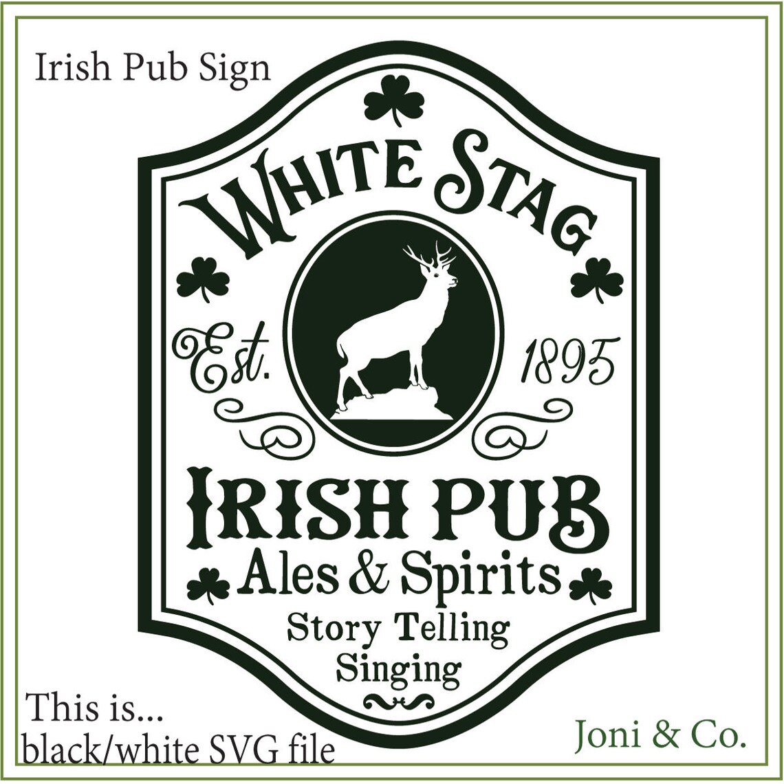 Celtic Svg Irish Pub Sign Svg Download Celtic Pub Sign Svg - Etsy