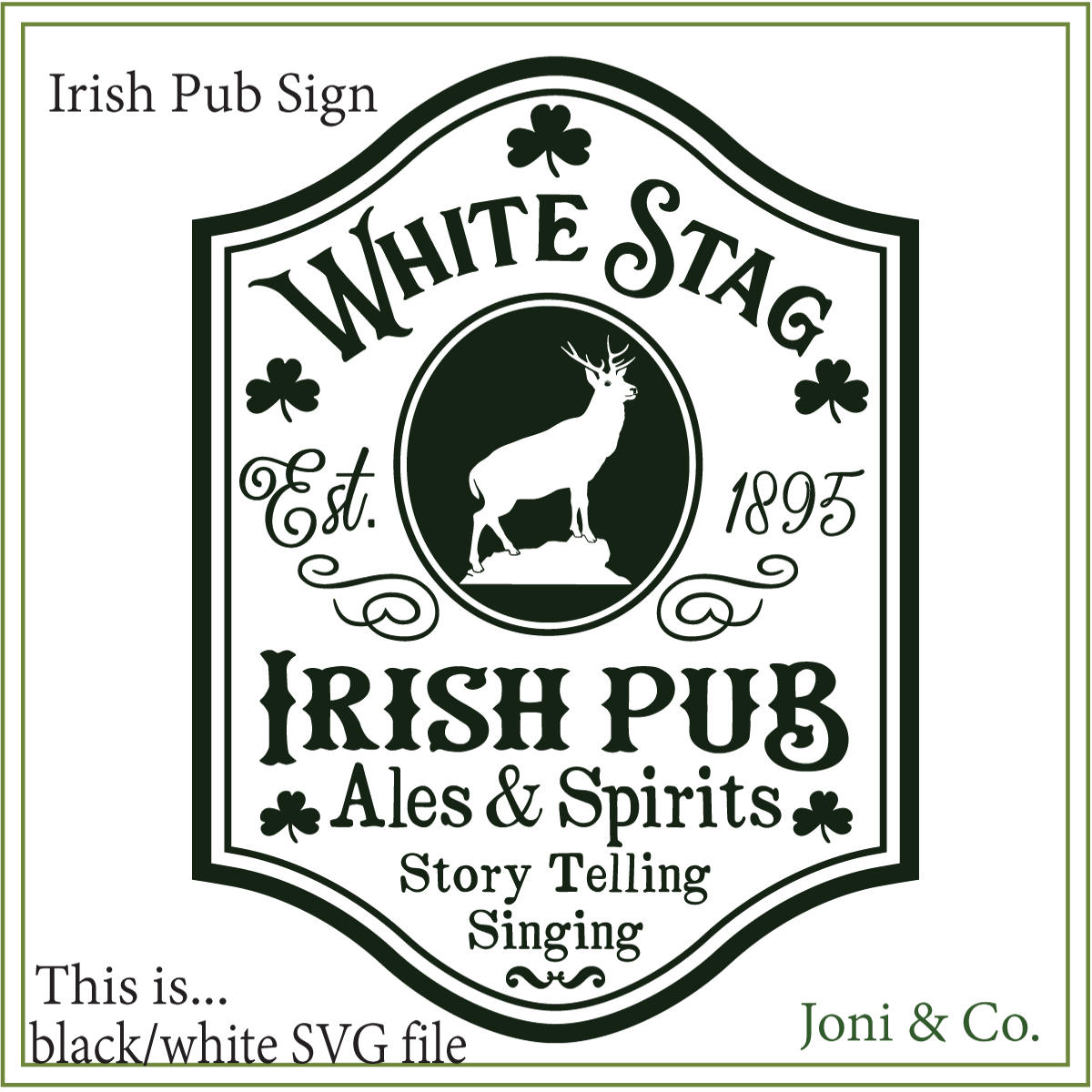 Celtic Svg Irish Pub Sign Svg Download Celtic Pub Sign Svg - Etsy