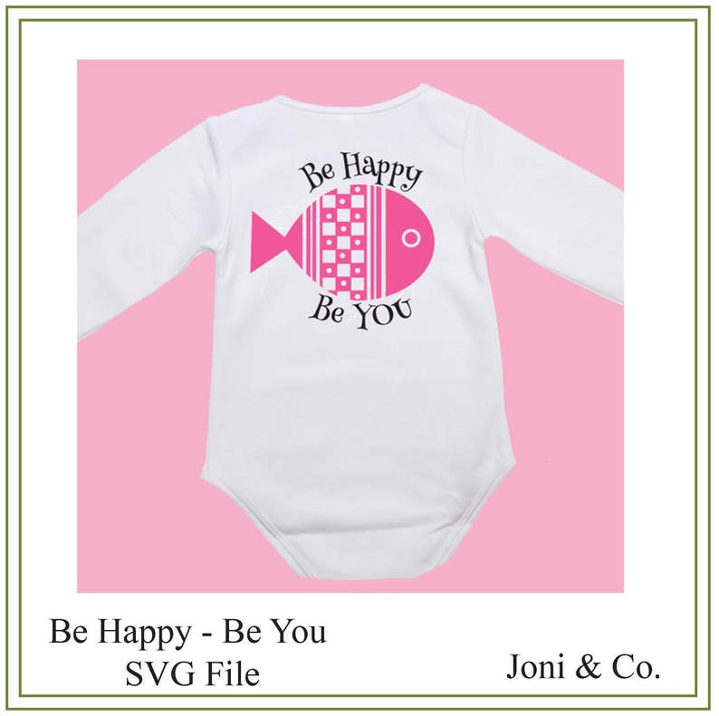 Fish SVG Happy Fish SVG Vinyl Cutting Children Iron on - Etsy