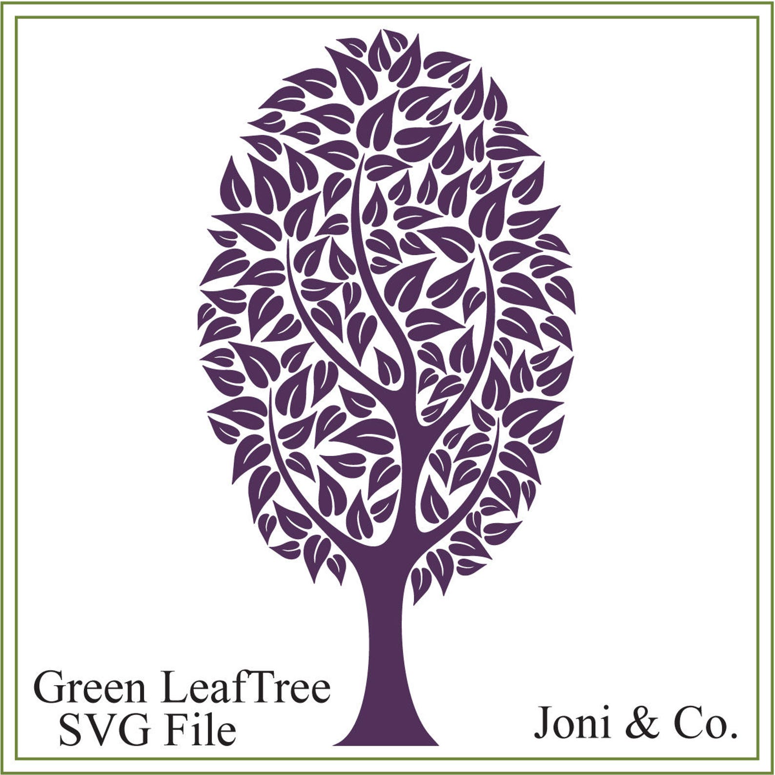 Tree Svg Green Tree Svg Wedding Svg Nature Svg Family Tree - Etsy