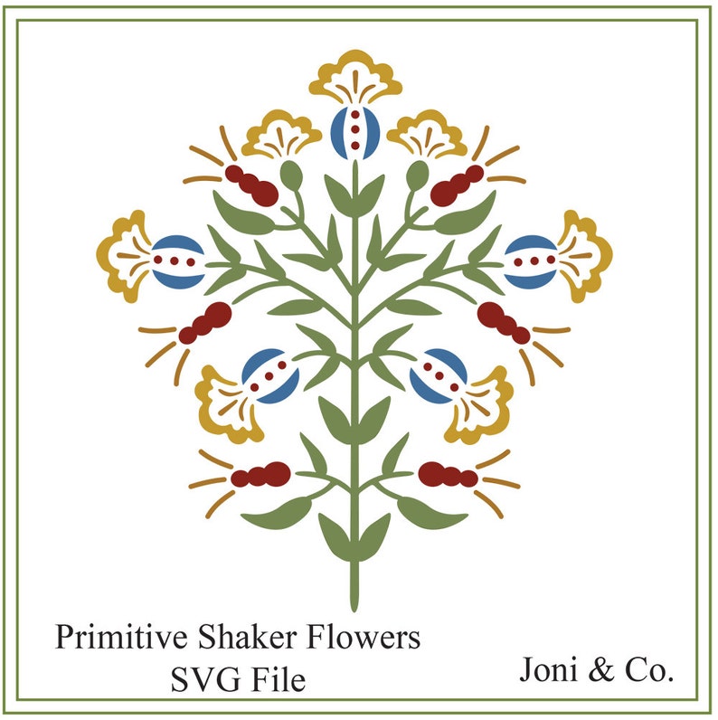 Primitive SVG File Download Primitive Flowers SVG Shaker - Etsy