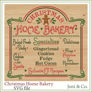 Christmas Kitchen Sign SVG, Christmas Svg, Christmas Svg Files ...