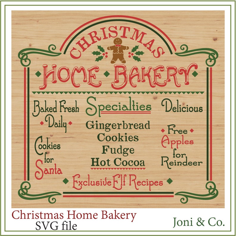 Christmas Kitchen Sign SVG, Christmas Svg, Christmas Svg Files ...