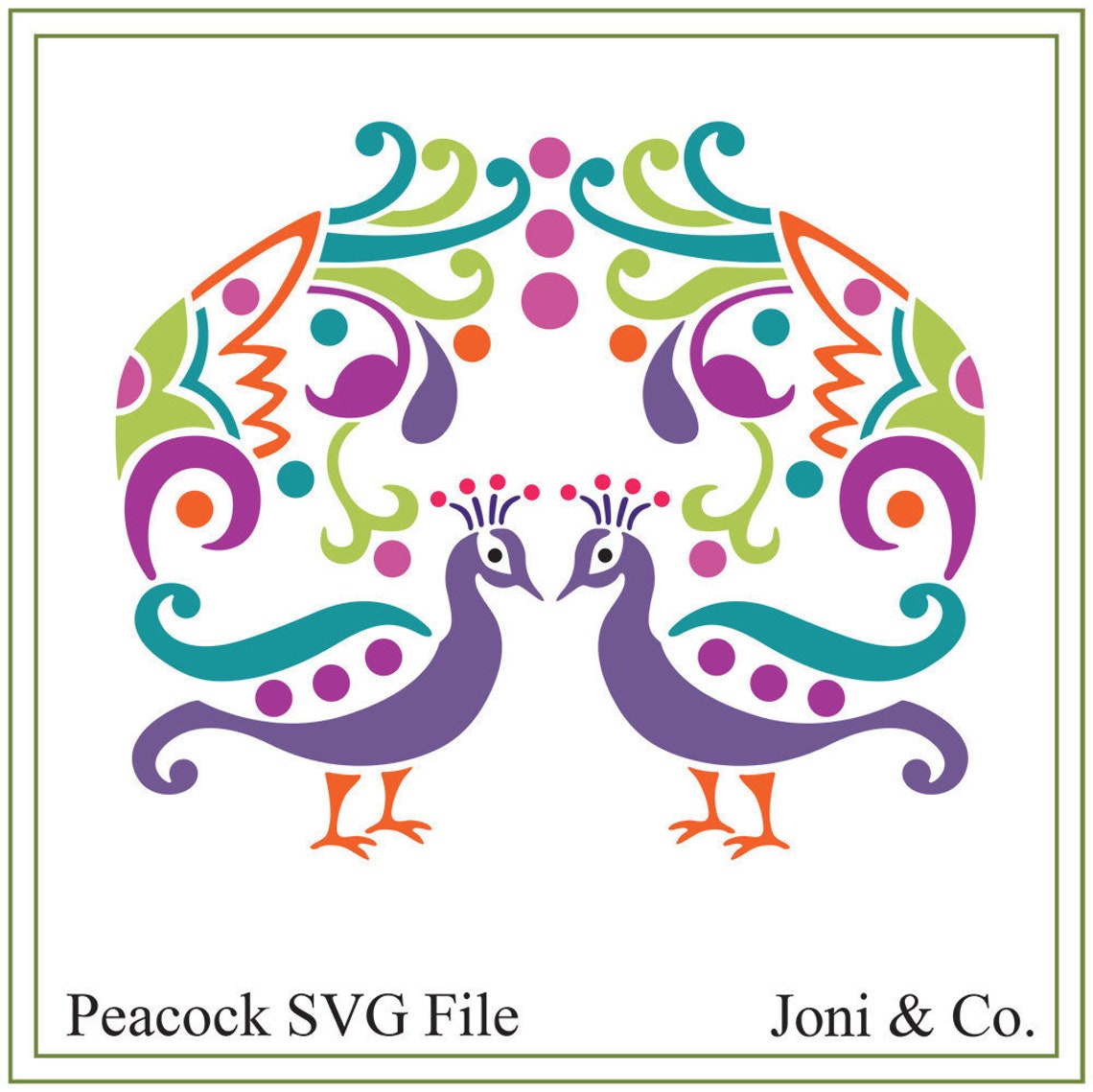 Peacock SVG Peacock Cutting File Digital Peacock Vinyl - Etsy