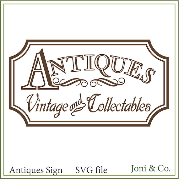 Antiques And Collectables Sign